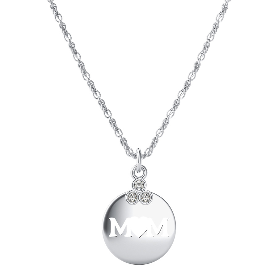 "Mom" Coin Pendant - Katt Diamonds